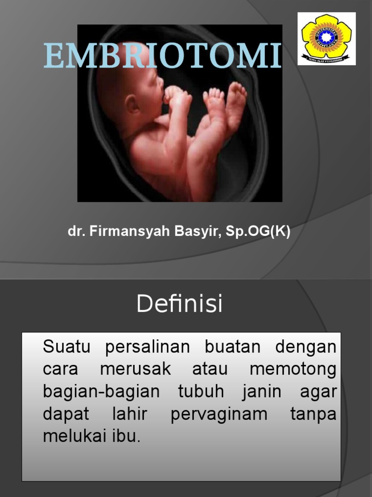 Prosedur Embriotomi Medis | PDF | Pengembangan Diri | Sains & Matematika