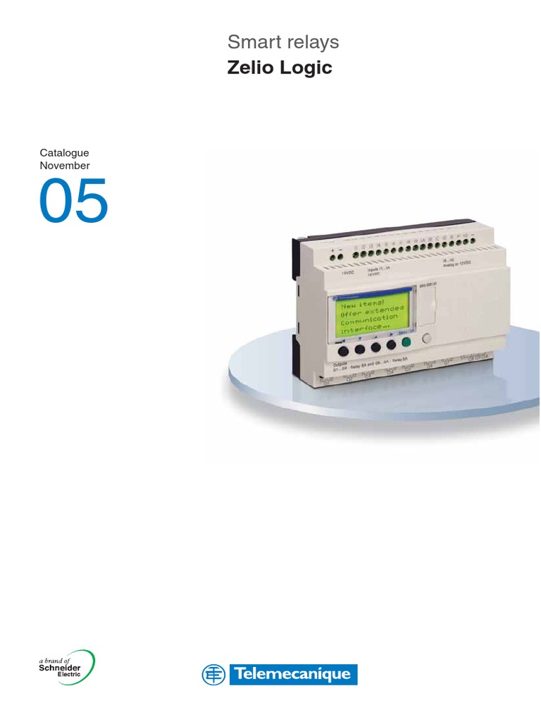 Telemecanique Smart Relays Zelio Logic Technical PDF | PDF | Relay | Automation