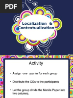 Learning Package (Contextualization, Localization & Indigenization ...