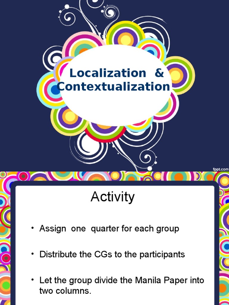 Localization vs Contextualization in Education | PDF | Curriculum ...
