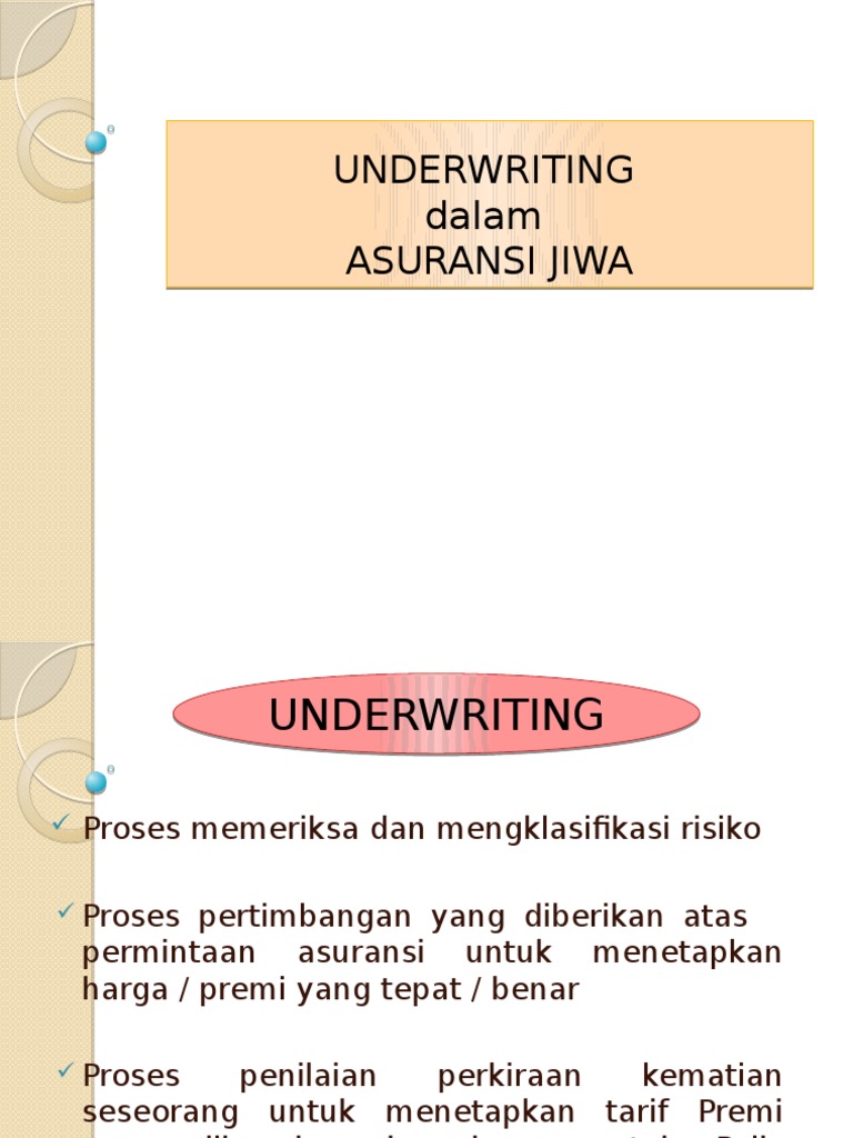 Presentasi Underwriting | PDF