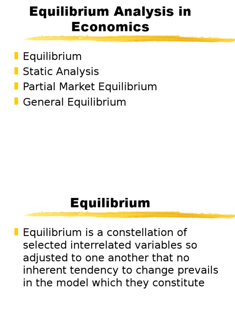 Equilibrium | Economic Equilibrium | Quadratic Equation