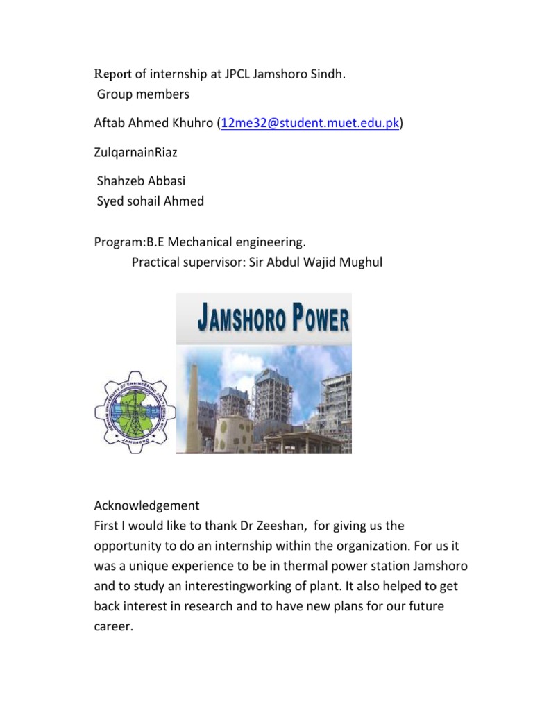 JPCL Report | PDF | Boiler | Heat Exchanger