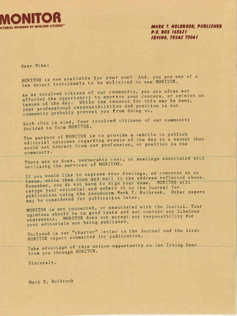 1983-1985 (Monitor) PDF | PDF | Dallas | Voting