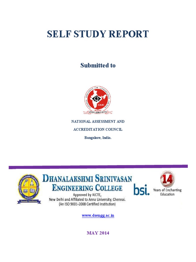 NAAC Self-Study Report - DSEC | PDF | Curriculum | Engineering