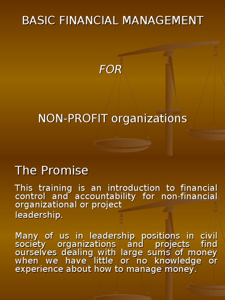 Non-Profit Financial Management Guide | PDF | Bookkeeping | Non ...