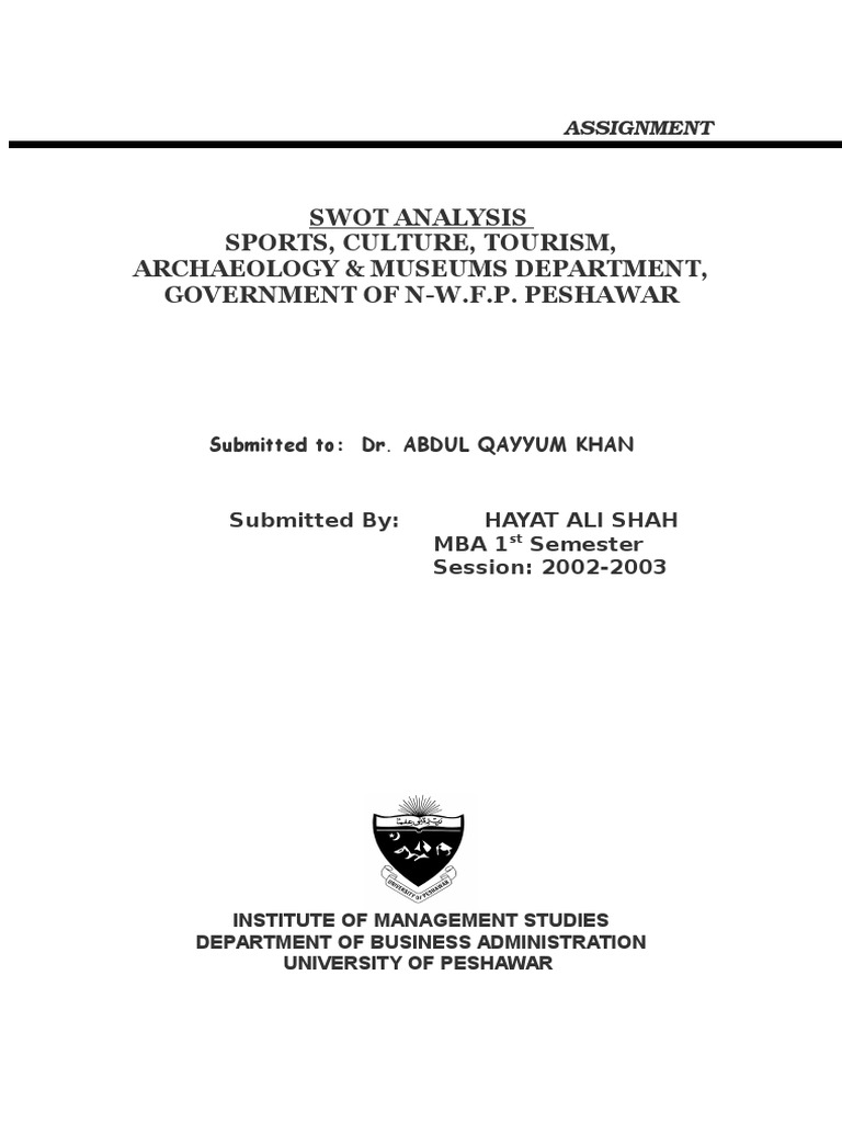 SWOT ANALYSIS Title Pages | PDF