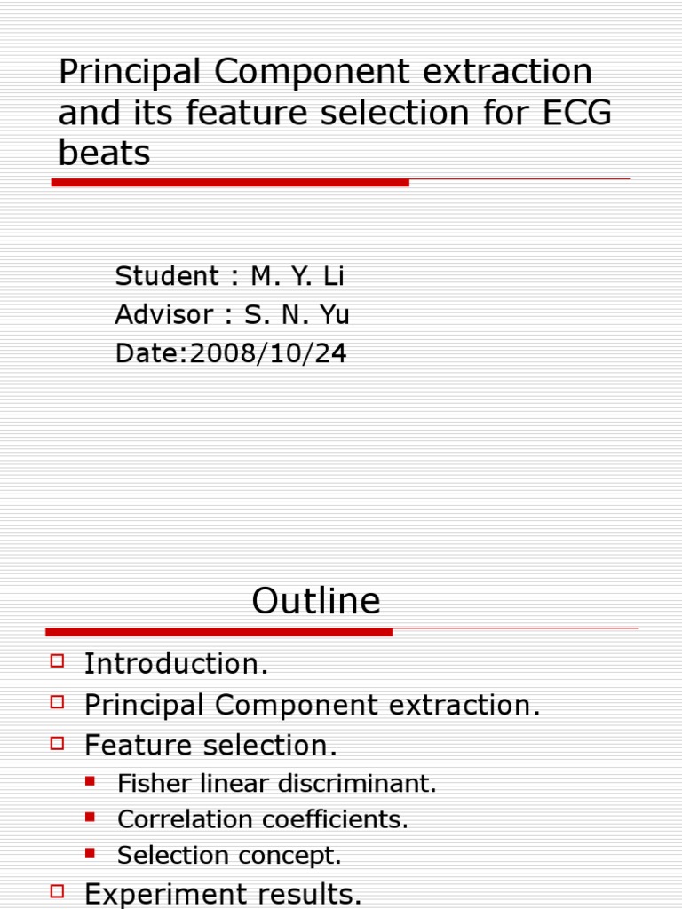 Principal Component Extraction and Its Feature Selection | PDF | Principal Component Analysis ...