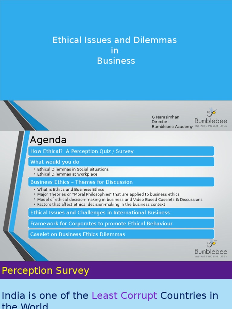 Ethical Dilemmas in Business Practices | PDF | Business Ethics | Social ...