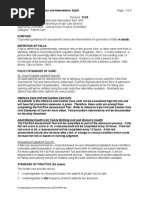 WSHA Post Fall Huddle Tool | PDF | Patient | Nursing