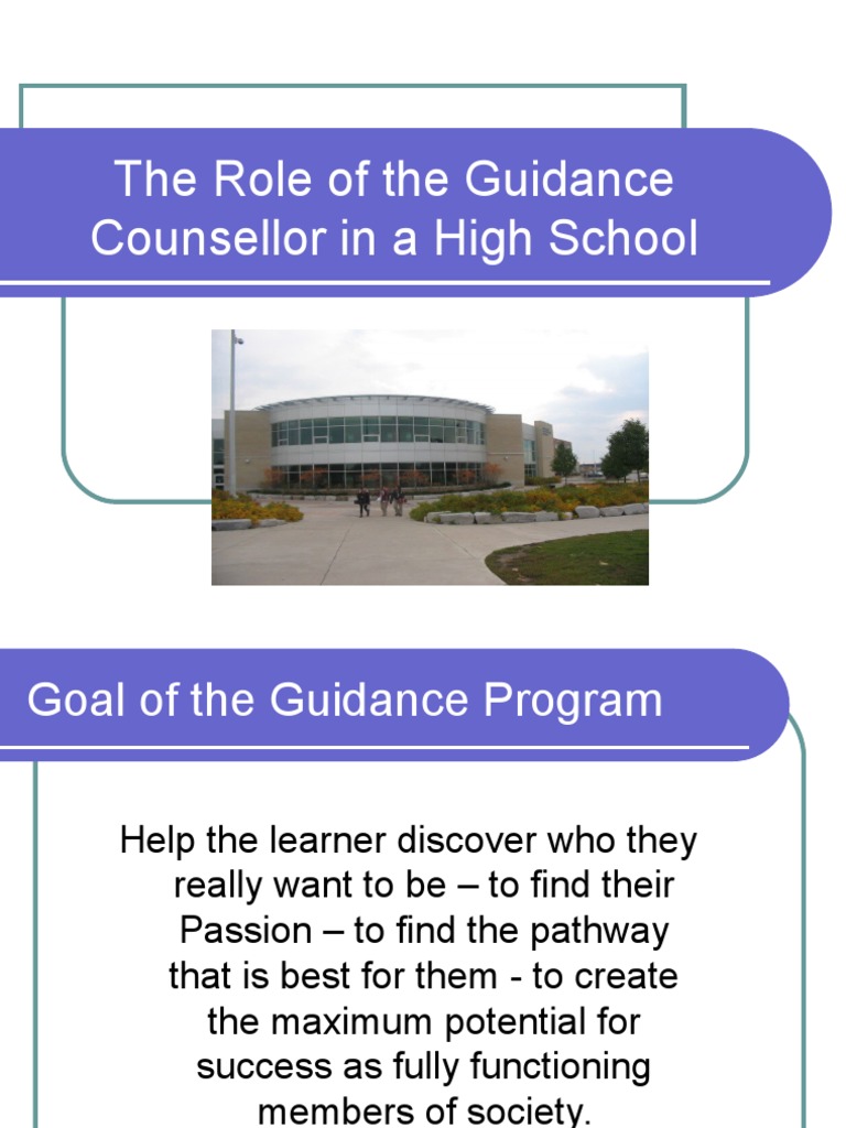 The Role of The Guidance Counsellor in A High School | PDF | Students ...