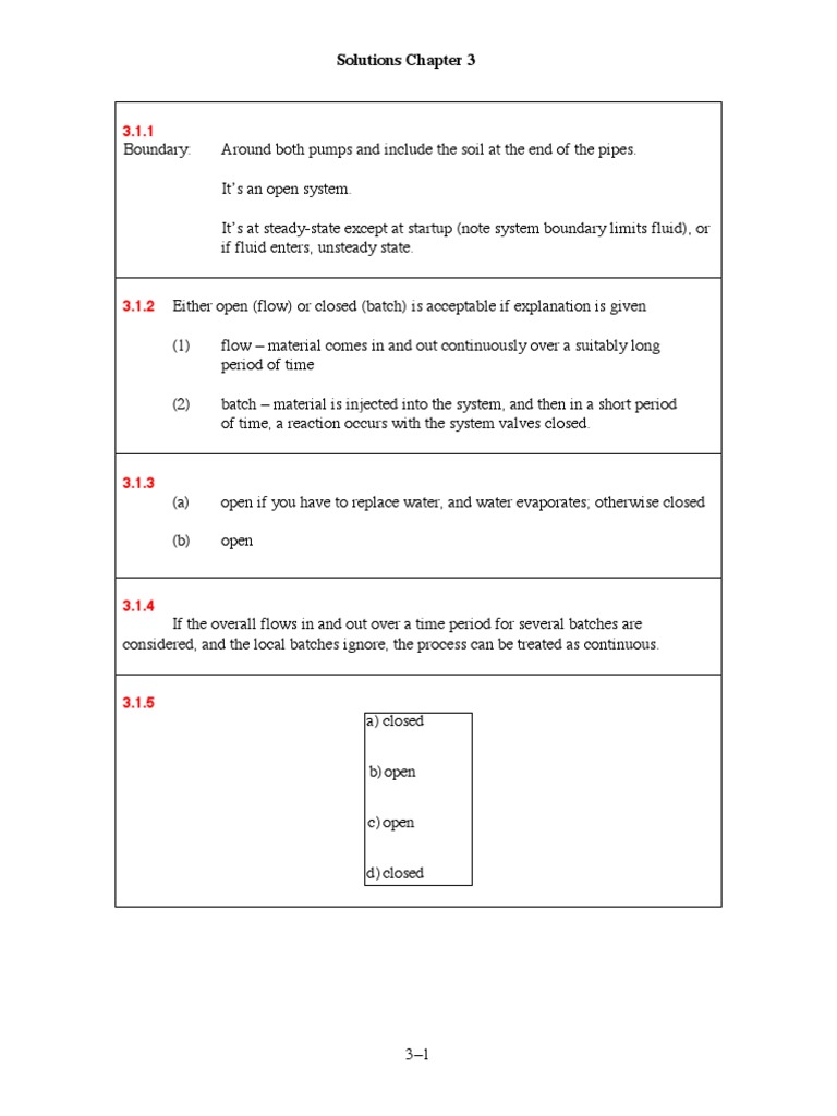 Solutions Chapter 3: A) Closed | PDF | Equations | Matrix (Mathematics)