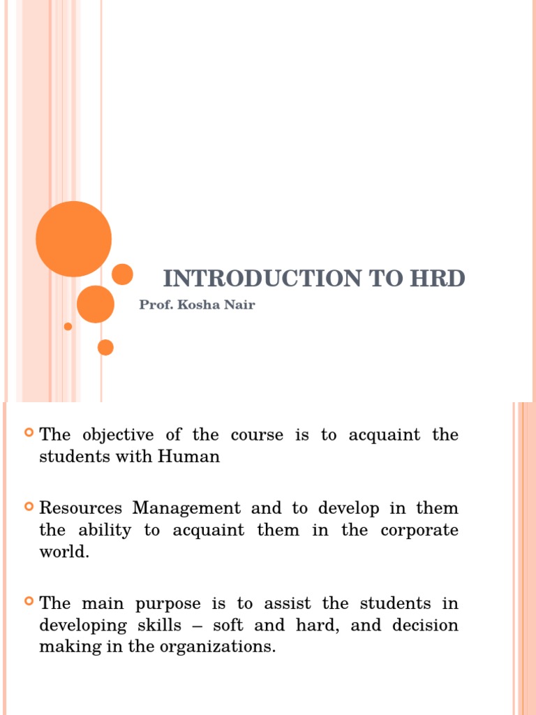 Evolution of HRD | PDF | Human Resources | Performance Appraisal