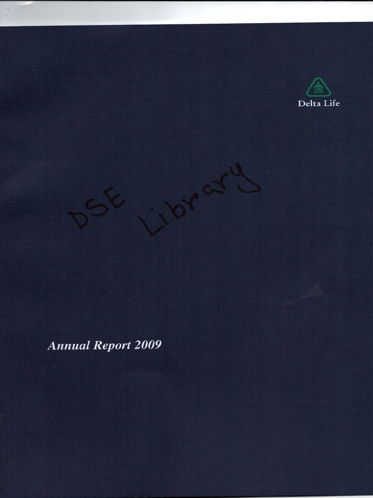 Delta Life Insurance 2009 Annual Report | PDF | Financial Statement ...