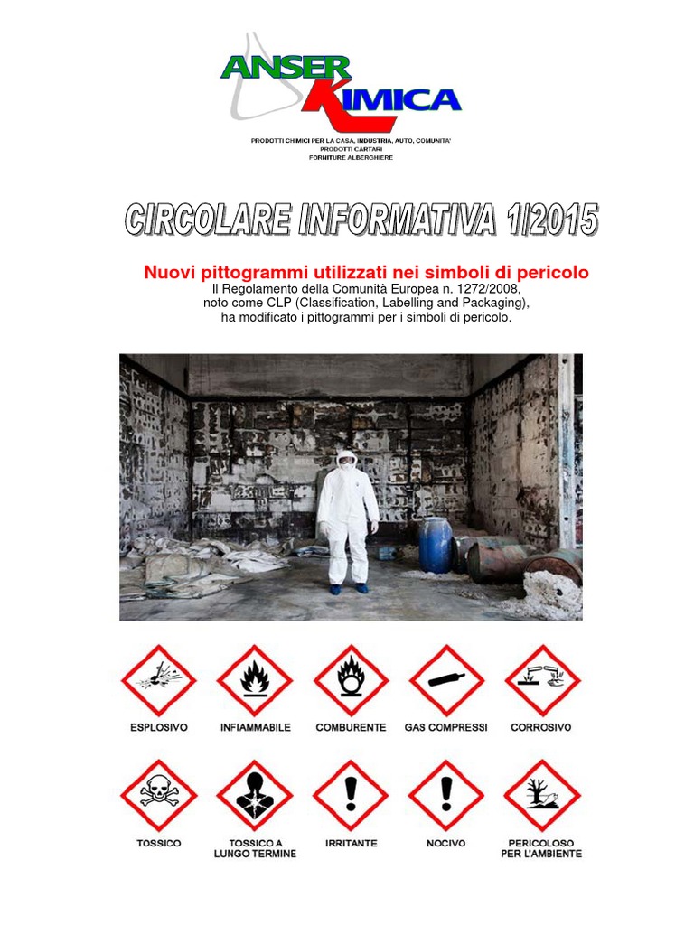 Nuovi Pittogrammi Di Pericolo-Giugno 2015 | PDF