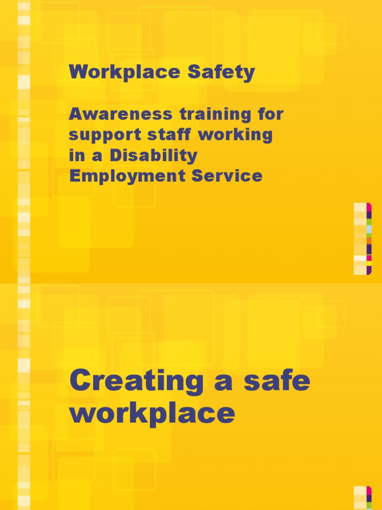 Workplace Safety Training for Support Staff | PDF | Dangerous Goods ...