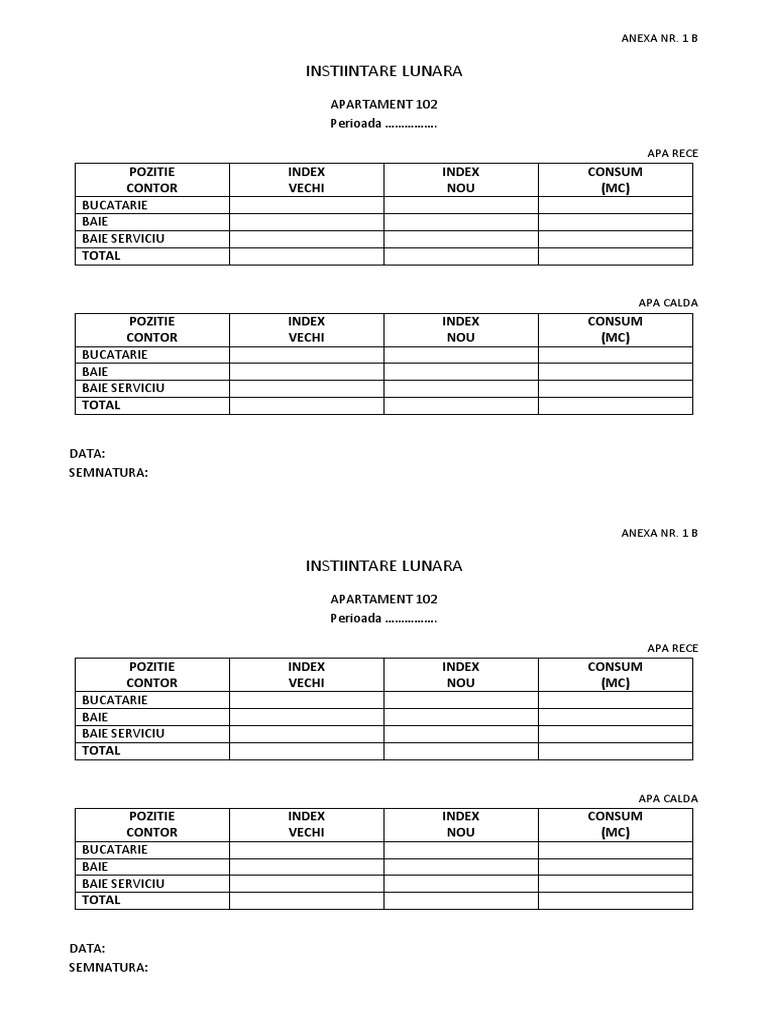 Tabel Consum Lunar Apa 2 | PDF