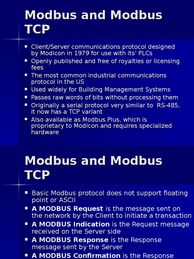 Modbus TCP Training | PDF | Network Socket | Transmission Control Protocol