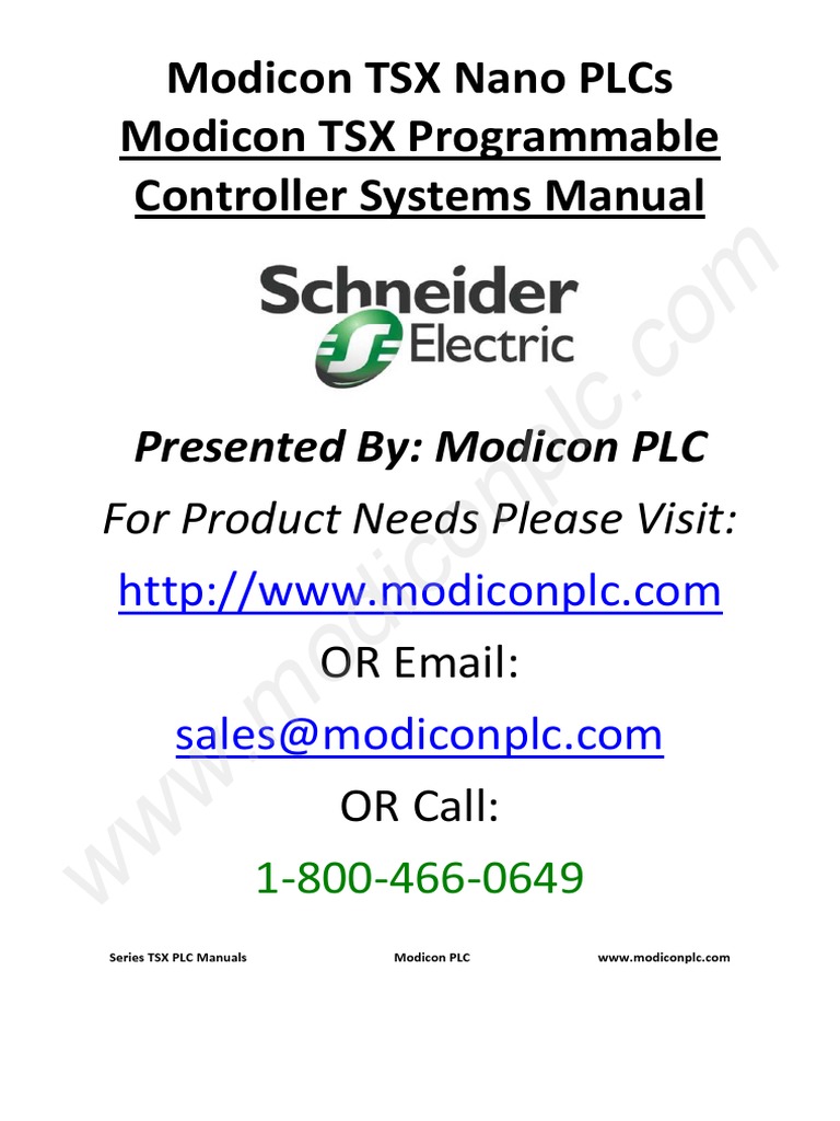 Modulo TSX | PDF | Programmable Logic Controller | Electromagnetism