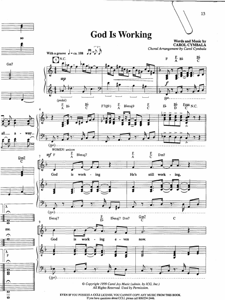 Brooklyn Tabernacle Choir - God Is Working | PDF