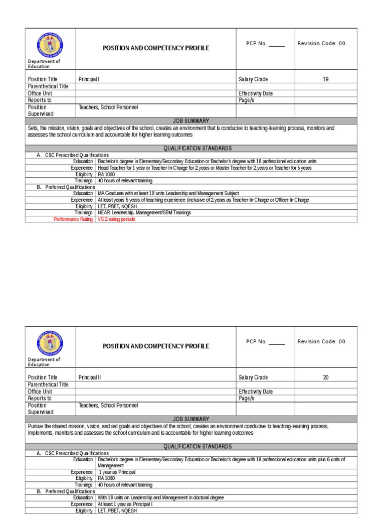 Principals (RPMS Sheet Form) | Strategic Planning | Teachers