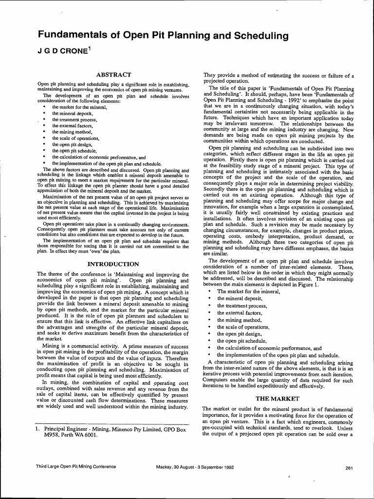 Open Pit Mining | PDF | Coal Mining | Mining