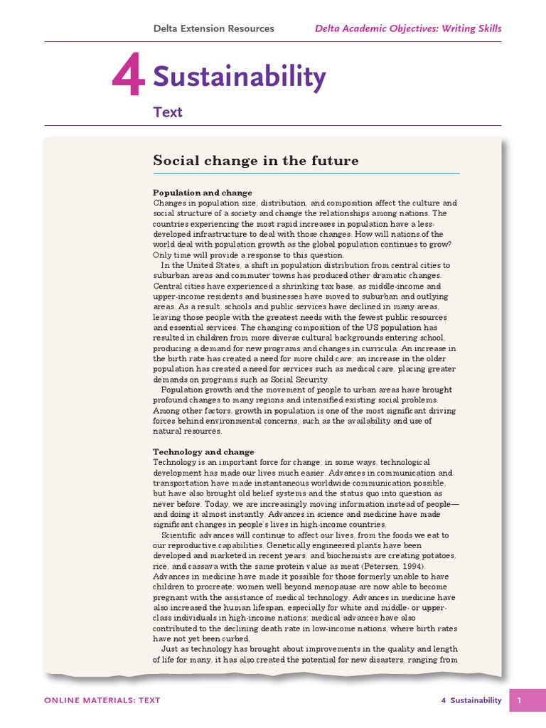 Sustainabiliyt Writing Text | PDF | Sustainability | Science