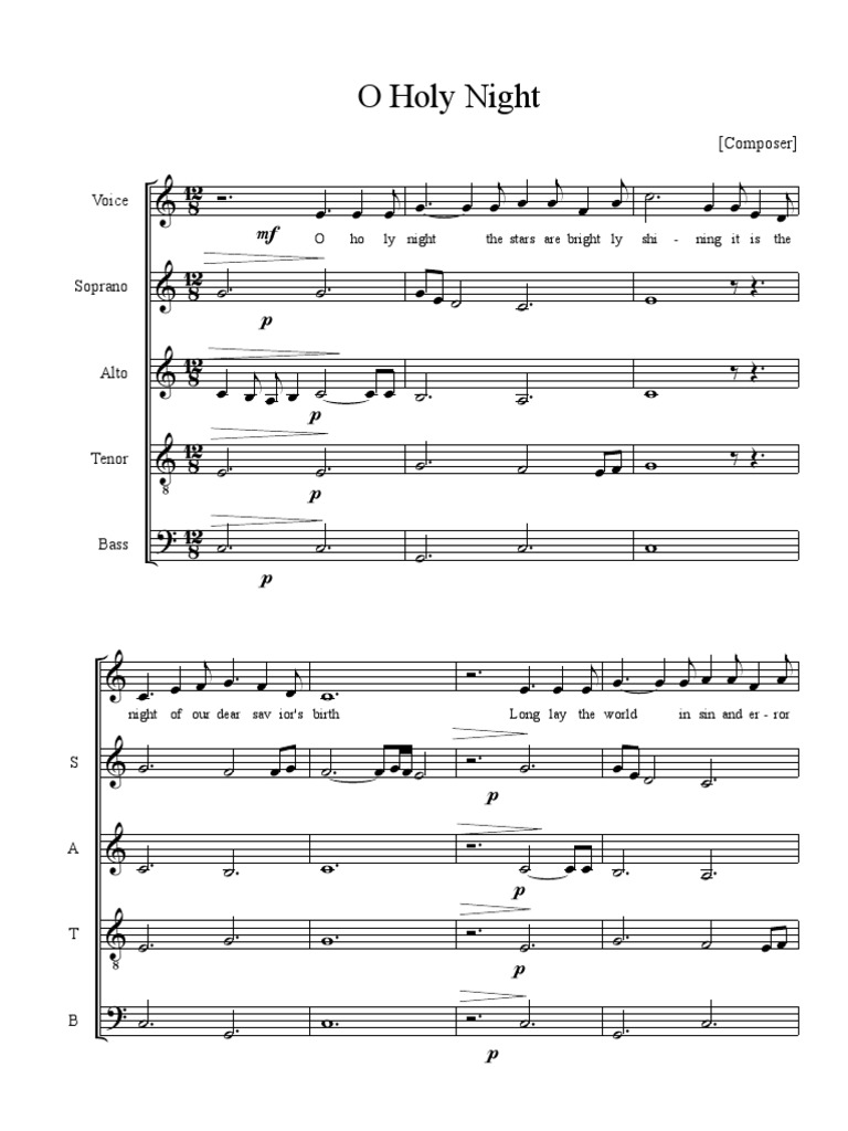 O Holy Night | PDF