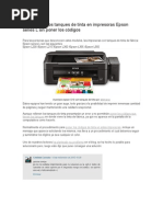 Codigo de Tintas Epson L800 | PDF