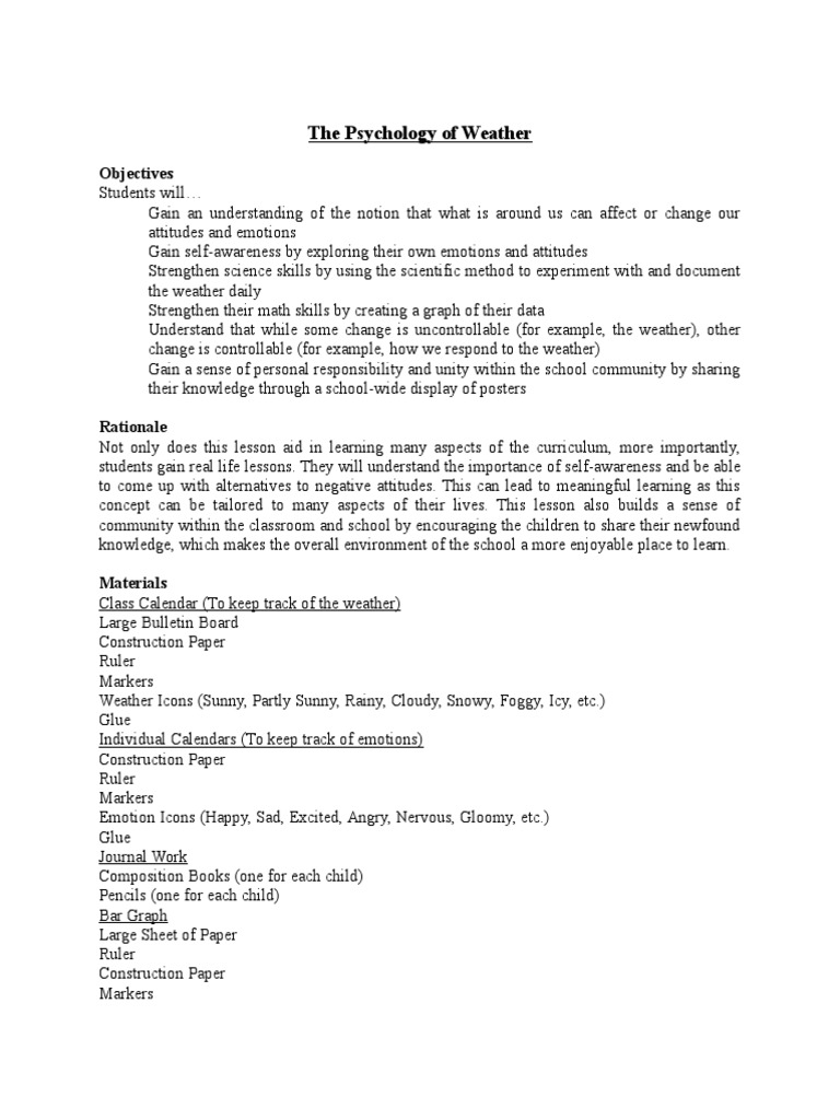 The Secret Garden Lesson Plan | PDF | Attitude (Psychology ...