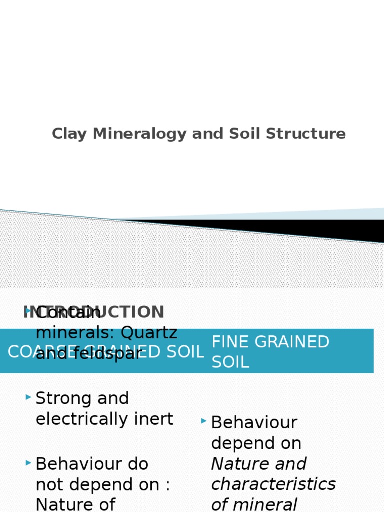 Module 1 Clay Mineralogy Pdf Clay Minerals Properties Of Water