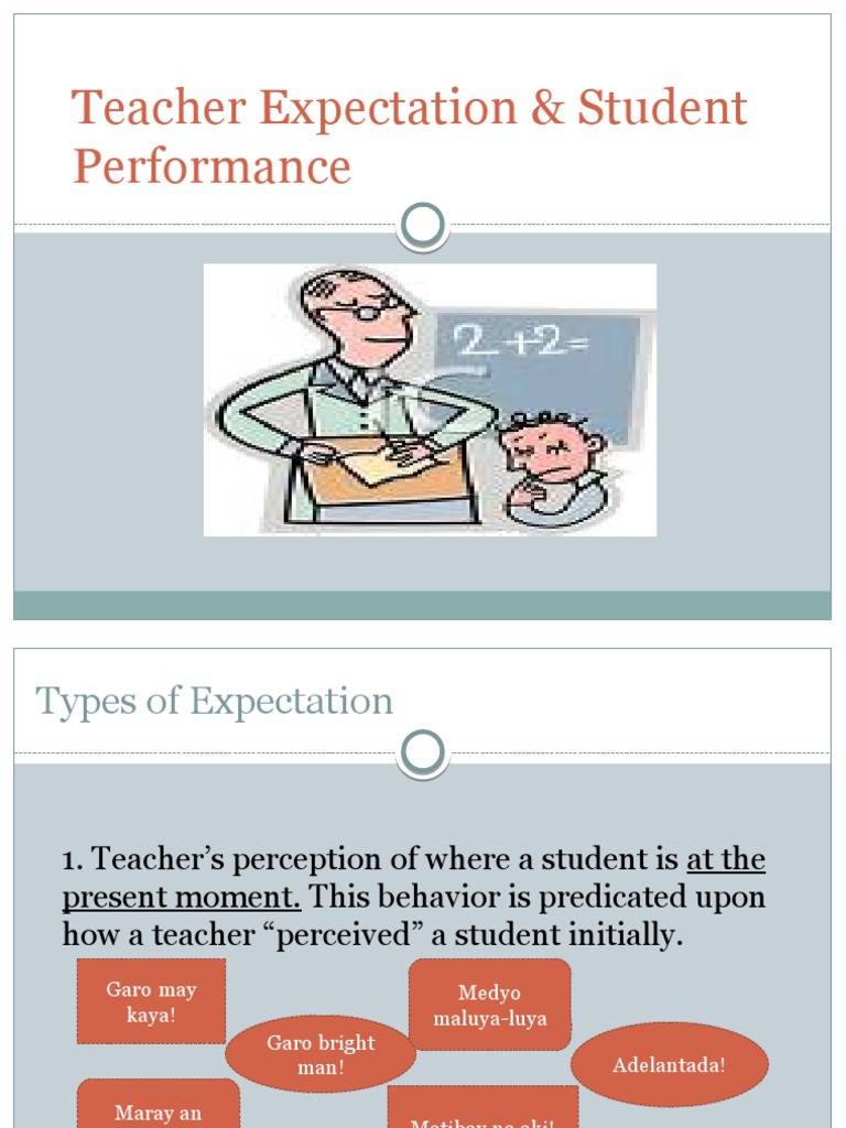 Teacher Expectations & Student Success | PDF | Homework | Teachers