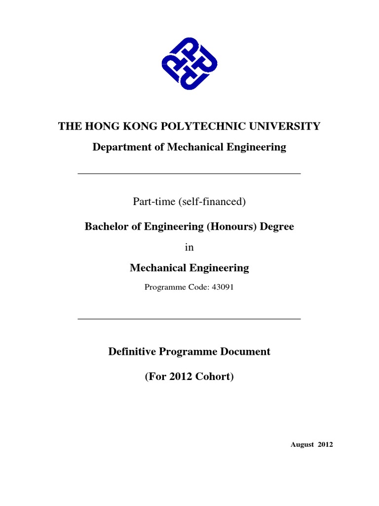 PolyU ME Syllabus Information | PDF | Educational Assessment | Grading ...
