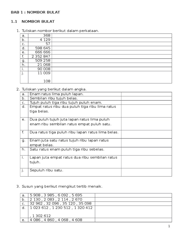 Matematik Tingkatan 1 | PDF | Pengodean | Notasi