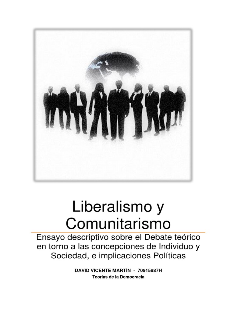 Comunitarismo y Liberalismo | PDF | John Rawls | Liberalismo