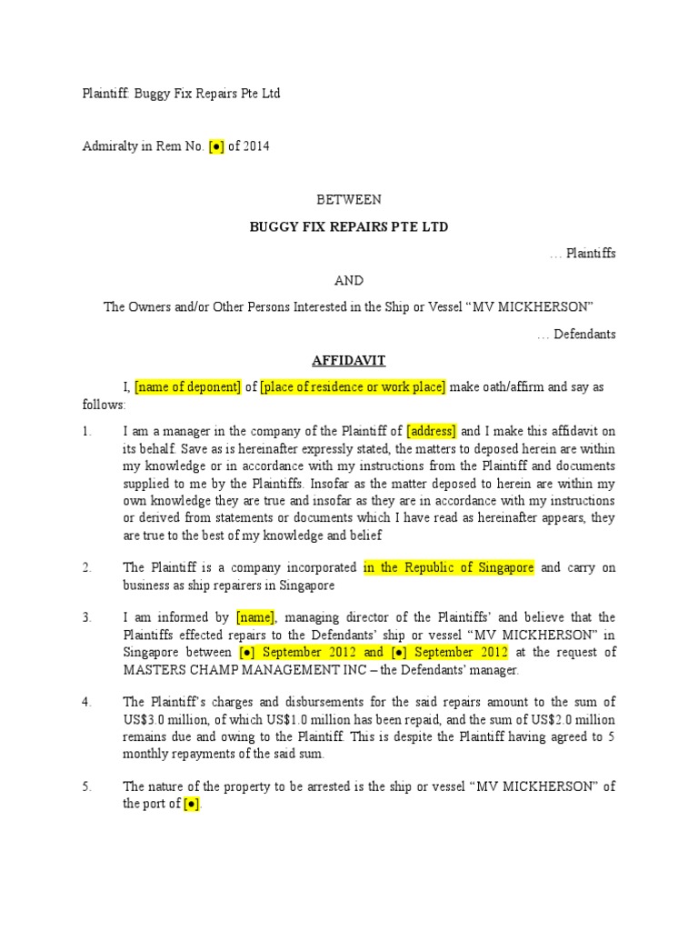 Affidavit For Arrest | PDF | Affidavit | Common Law