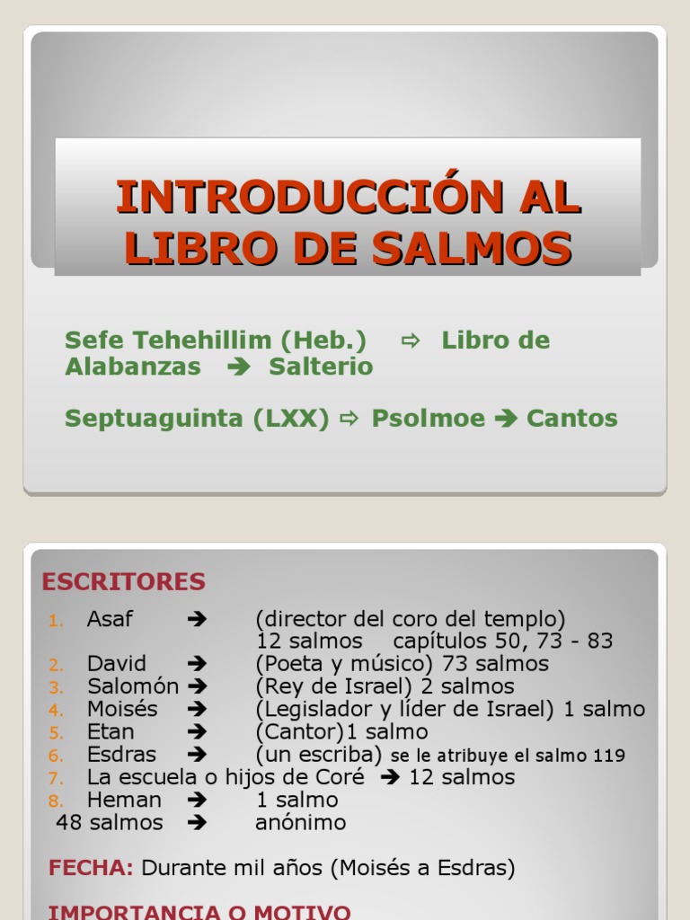 3 - El Libro de Salmos | PDF | Salmos | Cristo (título)
