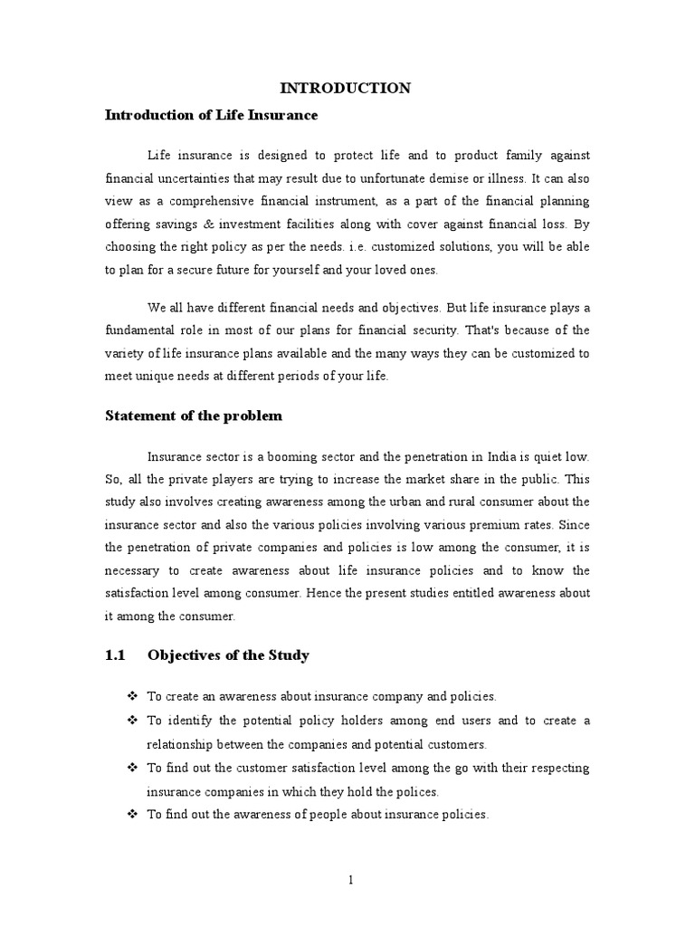 Mba Project | PDF | Insurance | Retirement