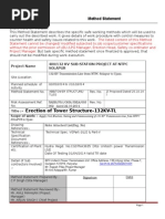 Stringing Method Statement | PDF | Insulator (Electricity) | Electric ...