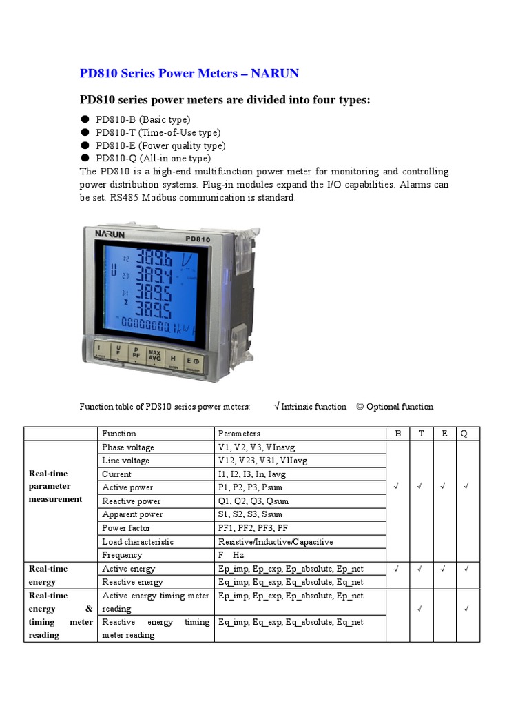 PD810 Series | PDF | Ac Power | Electrical Engineering