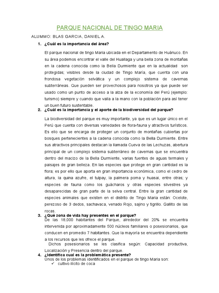 Tingo Maria | PDF | Turismo | Agricultura