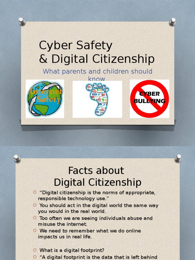 Digital Citizenship & Cyber Safety | PDF | Bullying | Cyberbullying