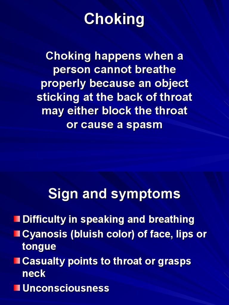 Choking | PDF