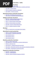 ANSI Relay Protection Code List | PDF | Relay | Detector (Radio)