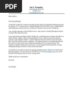 Cover Letter | PDF