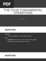 Four Fundamental Operations in Math | PDF