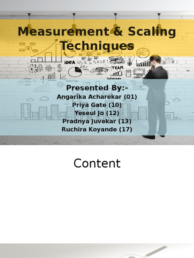 Measurement Scaling Techniques Rough Pdf Level Of Measurement