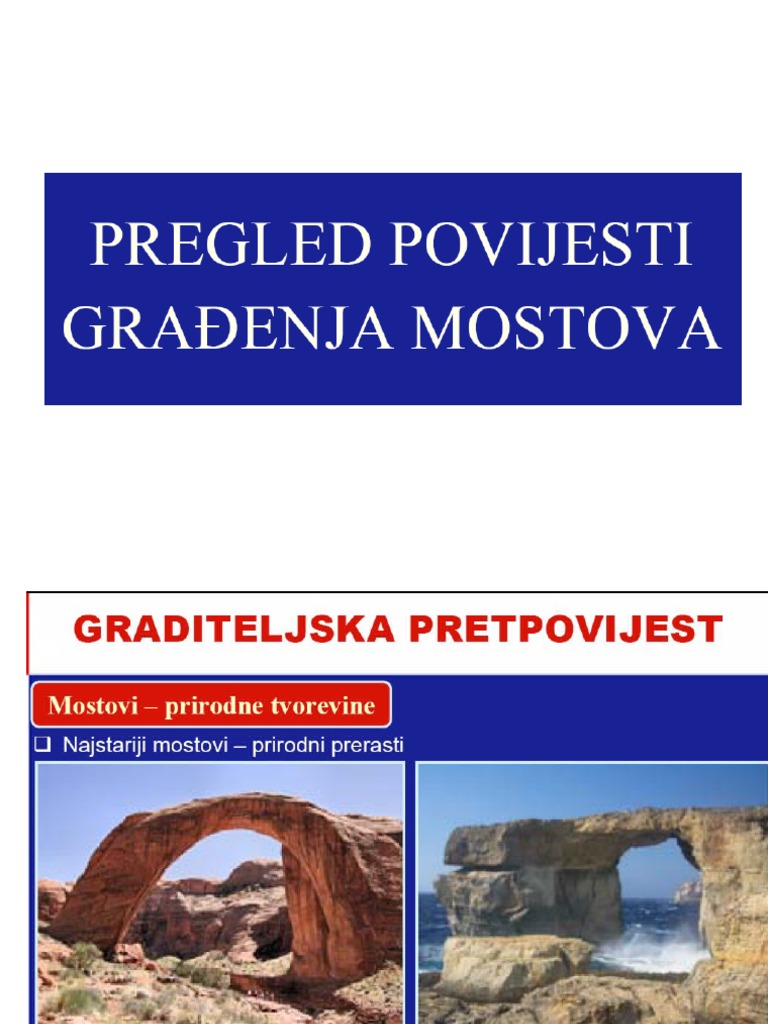 Mostovi Predavanje 1 | PDF