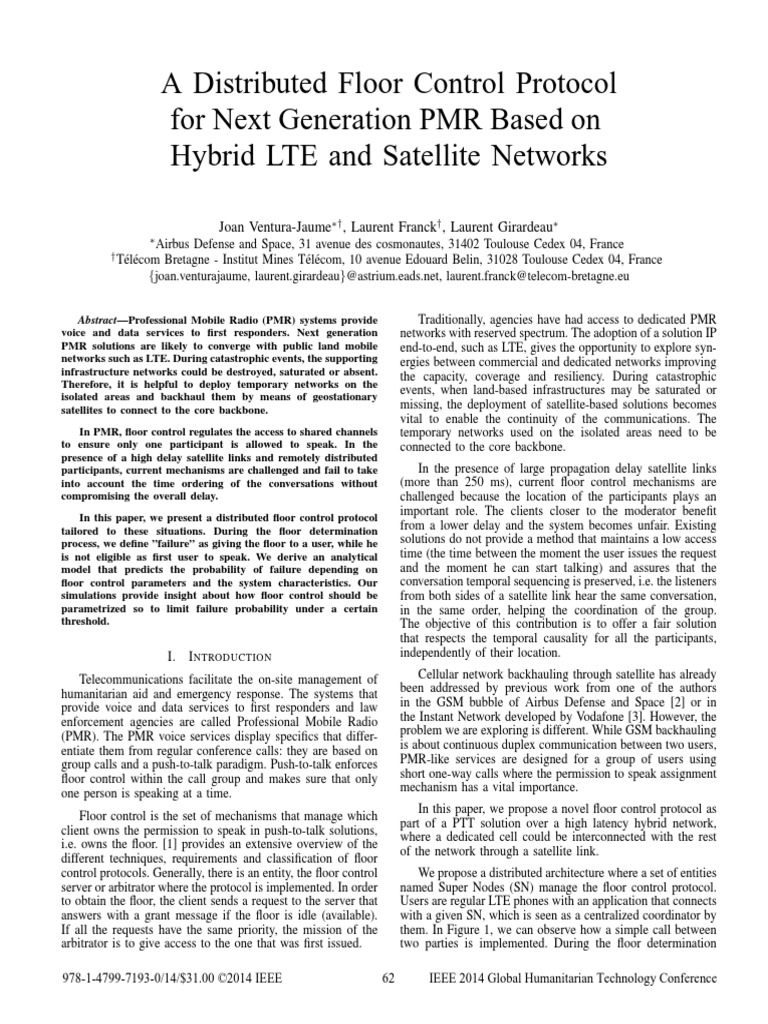 A Distributed Floor Control Protocol For Next Generation PMR Based On ...