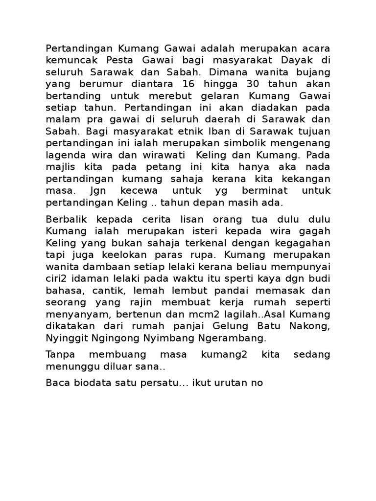 Kumang History | PDF
